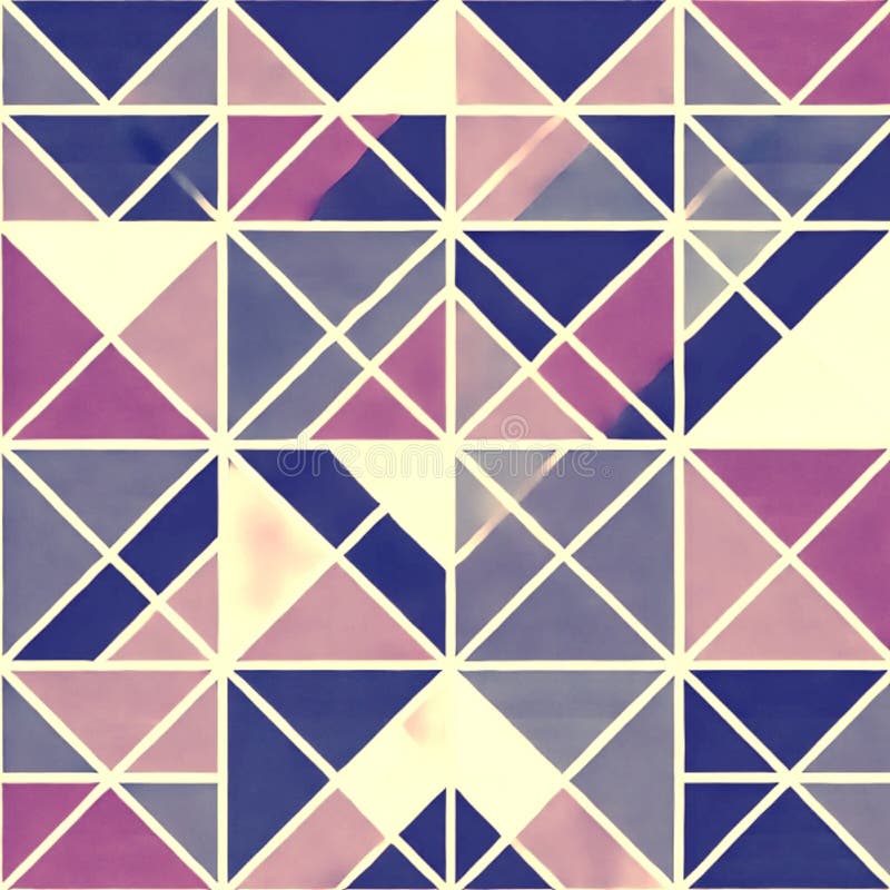Four Colour Shades Triangle Pattern Stock Illustration - Illustration ...