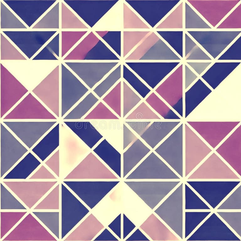 Four Colour Shades Triangle Pattern Stock Illustration - Illustration ...