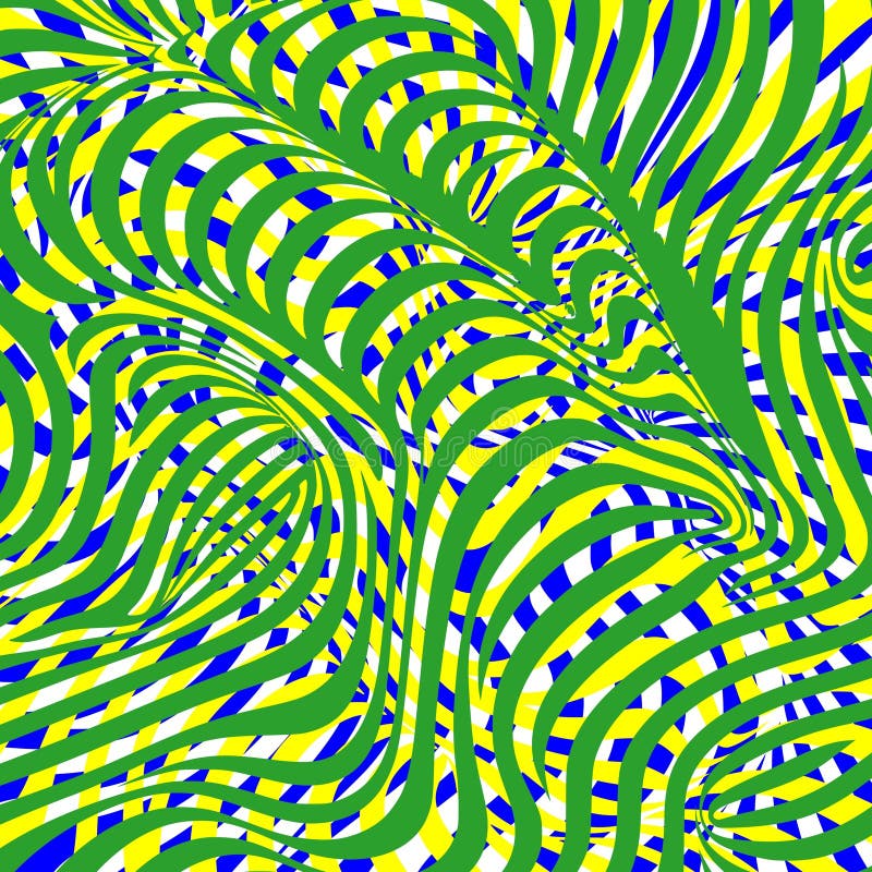 Four Colour Vector Optical Illusion Eps Illustration Stock Illustration ...