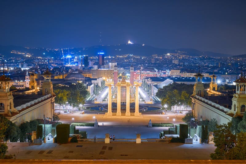 Four Columns Monument And Panorama Of Avila Stock Image - Image of ...