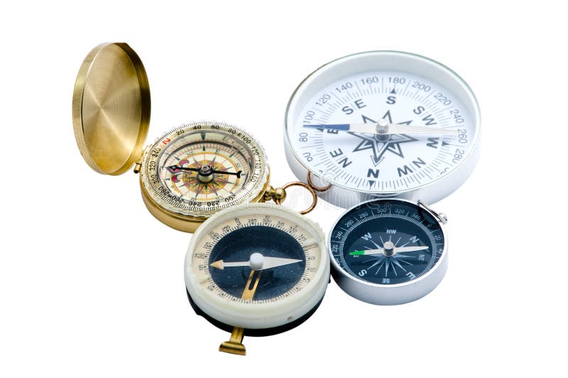 Four compass stock image. Image of antique, navigation - 16858729