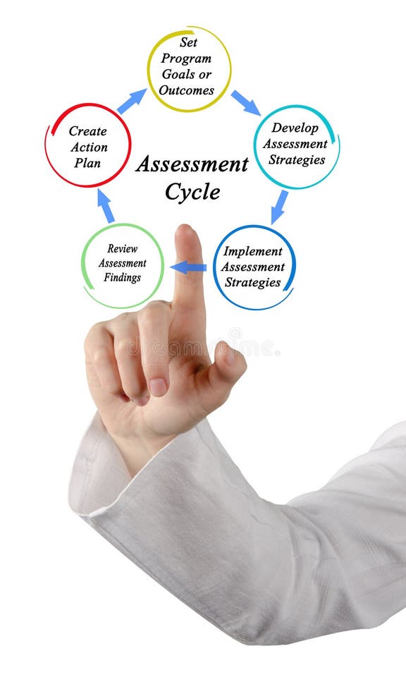 Components of Assessment Cycle Stock Image - Image of female, develop ...