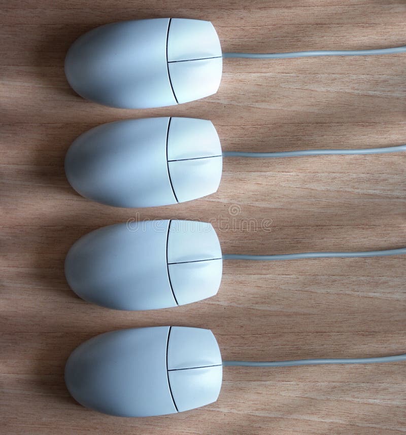 Four computer mouse stock photo. Image of mouse, work - 7786420