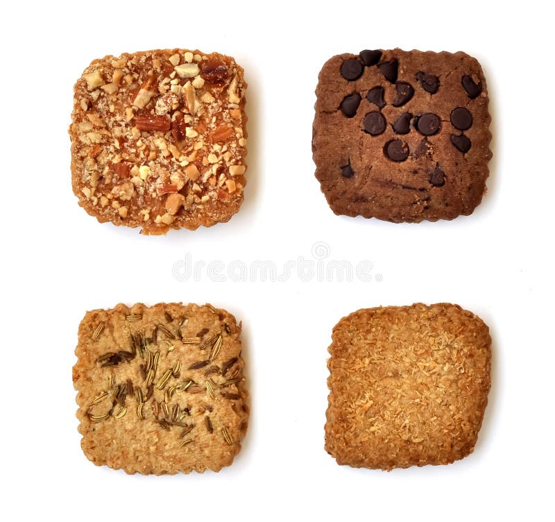 Four cookies stock photo. Image of four, morning, nutritious - 25594630