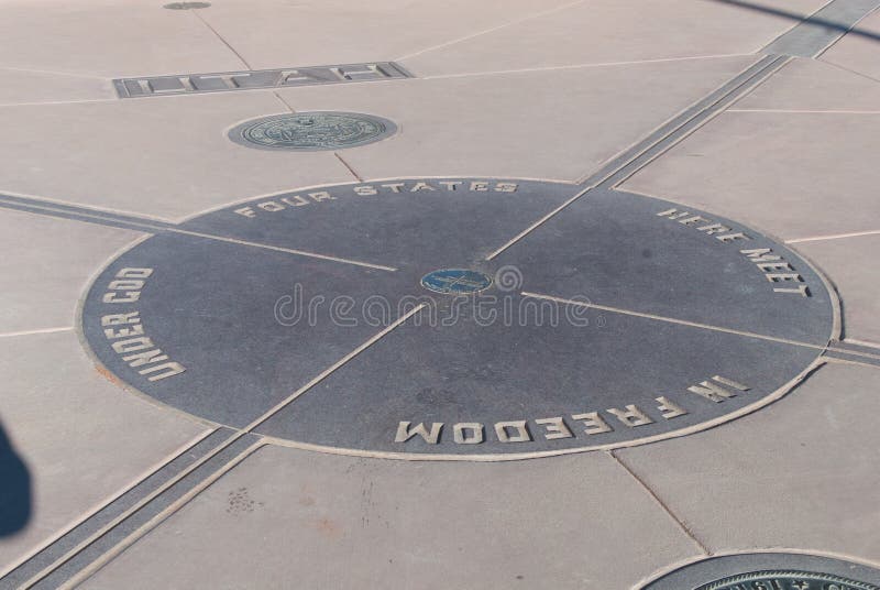 Four Corners monument stock image. Image of four, arizona - 8813971