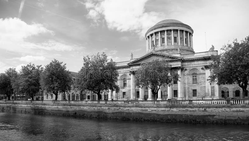Four Courts in Dublin stock image. Image of landmark - 51595257