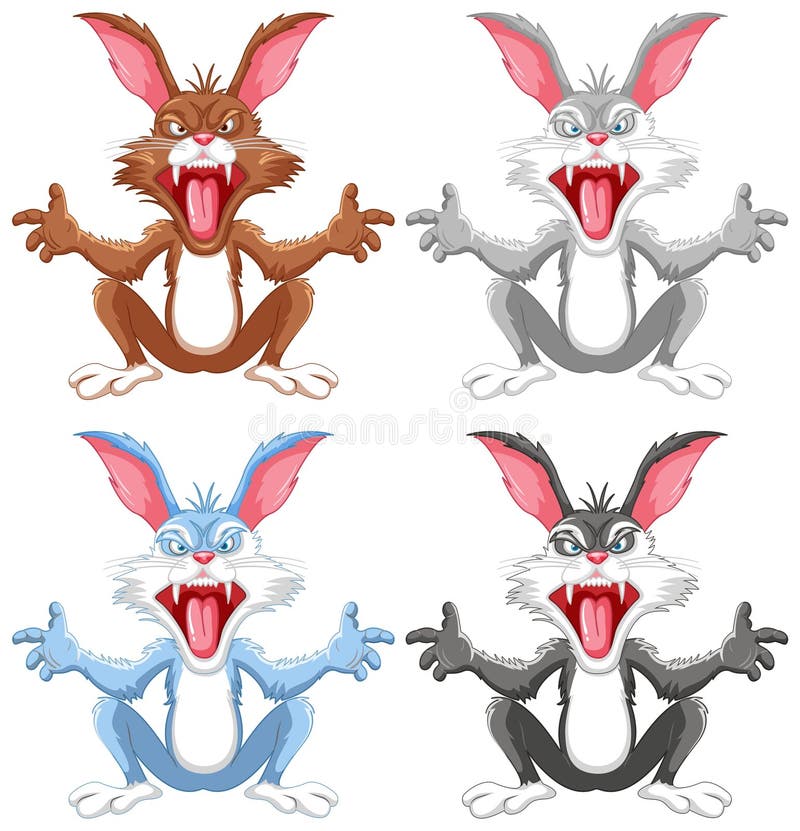 Crazy Rabbits Stock Illustrations – 104 Crazy Rabbits Stock ...
