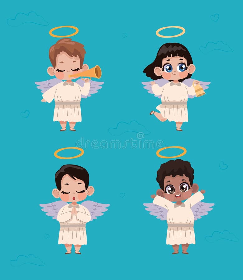 Four Angels Stock Illustrations – 63 Four Angels Stock Illustrations ...