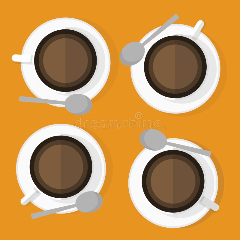 Four White Cups Stock Illustrations – 200 Four White Cups Stock ...