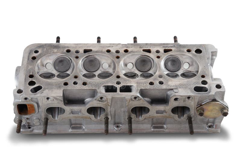 Four cylinder engine head stock image. Image of head - 31656133