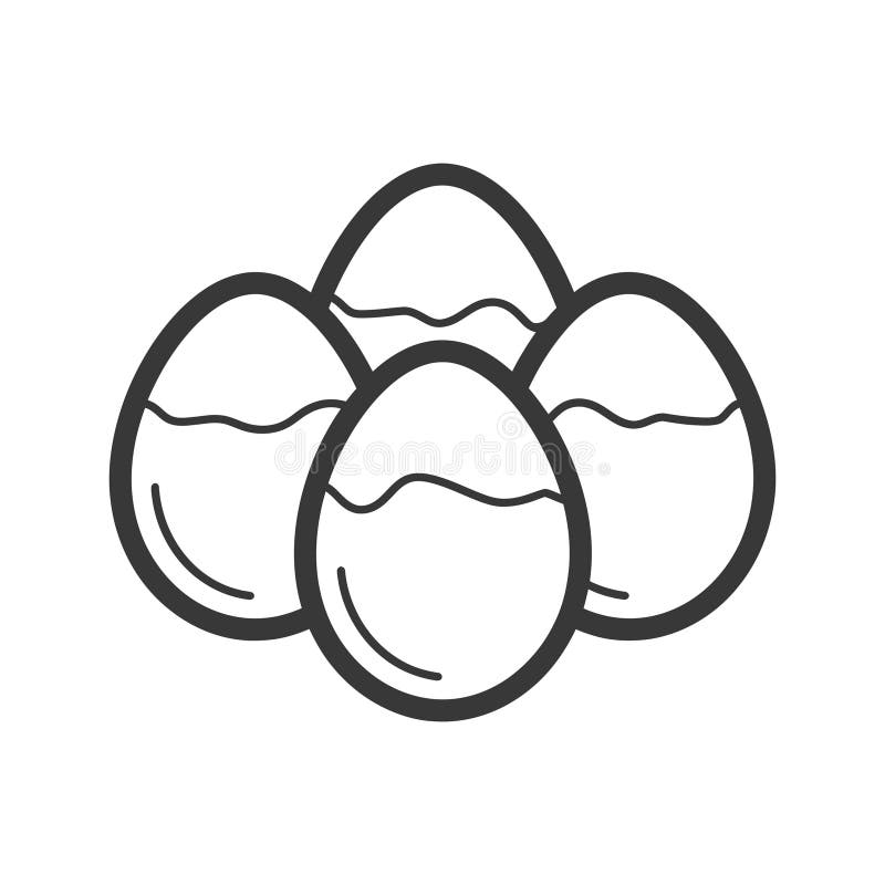 AI-Generated Easter Eggs stock vector. Illustration of sketch - 369931894