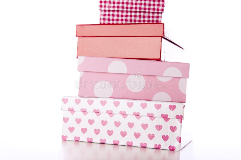 Four Decorative Boxes stock image. Image of surprise - 14565033
