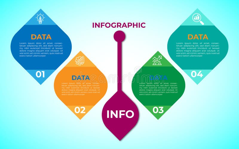 Business Infographic Design Template. Stock Illustration - Illustration ...