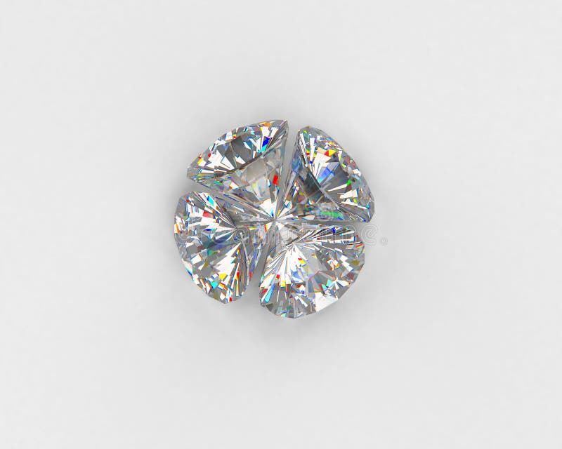 Four diamonds stock illustration. Illustration of treasure - 16899744