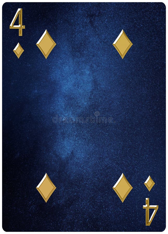 Ace of Diamonds Playing Card. Unique Hand Drawn Pocker Card Stock ...