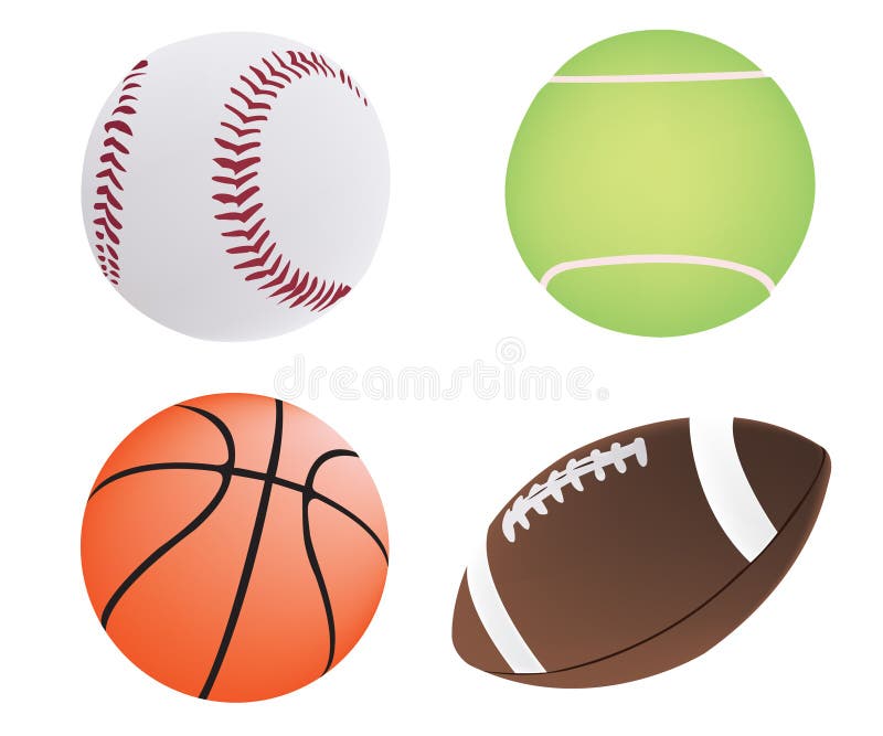 Multiple Sports Balls stock vector. Illustration of game - 8915443