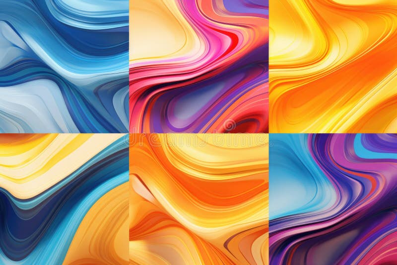 Four Different Colored Backgrounds, Perfect for Various Design Projects ...