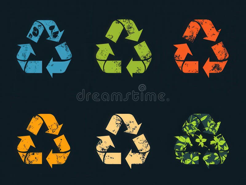 Four Different Colored Rectangles on a Black Background for Graphic ...