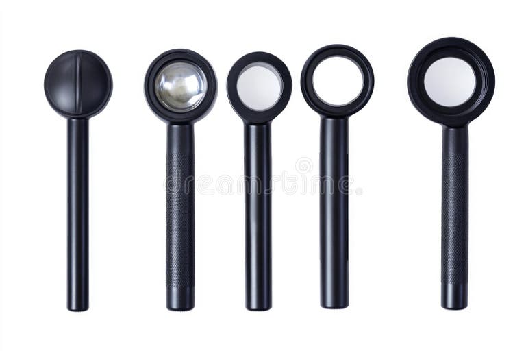 Four Different Flashlight Types on a Table or Shelf Stock Image - Image ...