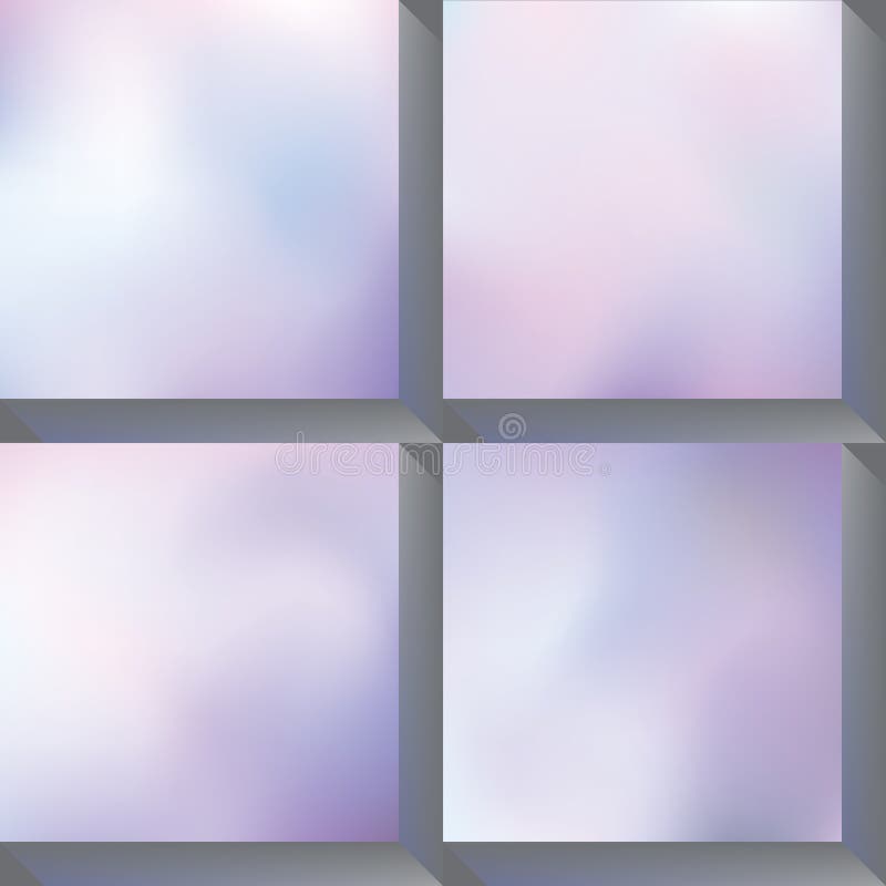 Four Different Gradient Mesh Backgrounds. Stock Vector - Illustration ...