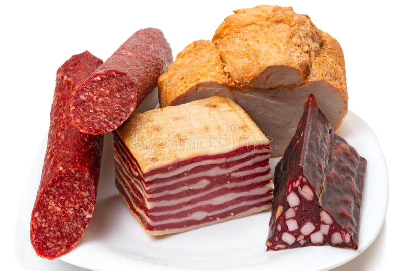 Four Different Meat Products Stock Image - Image of portion, pink ...