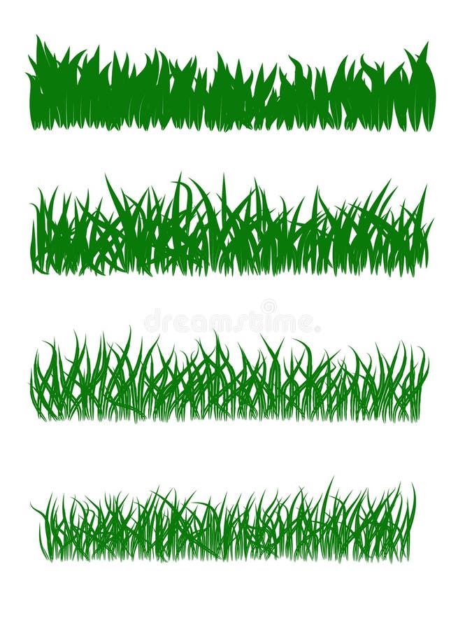 Green grass set in vector stock vector. Illustration of land - 99755053