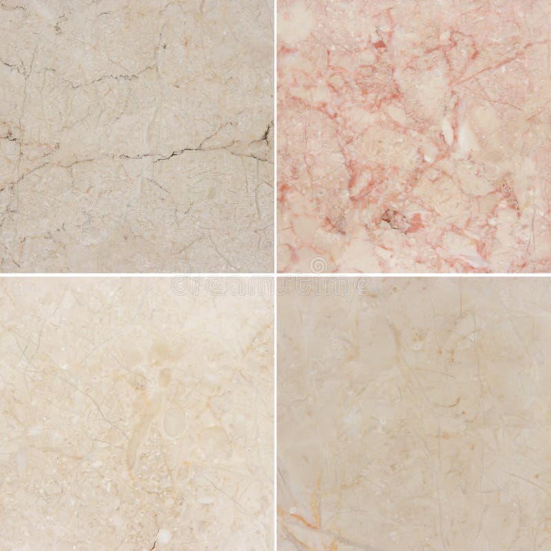 Four Different Texture of a Light and Dark Marble. (high.res.) Stock ...