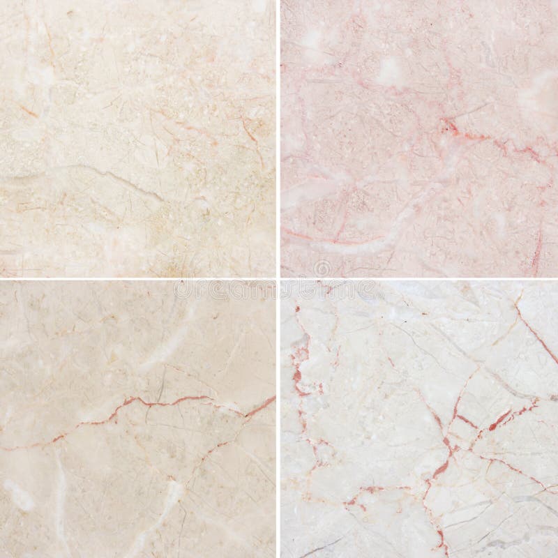 Four Different Texture of a Light Marble. (high.res.) Stock Image ...