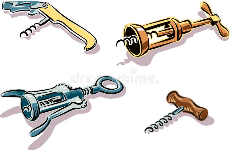Corkscrews Stock Illustrations – 291 Corkscrews Stock Illustrations ...