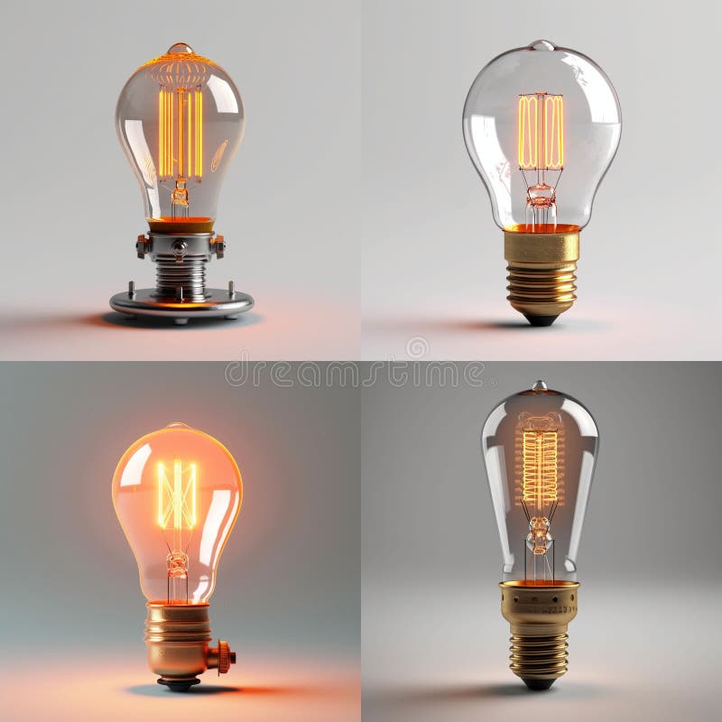 Light Bulb Types Stock Illustrations – 738 Light Bulb Types Stock ...