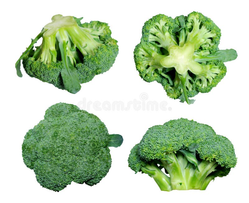 Four Different Views of Broccoli Stock Photo - Image of tasty ...