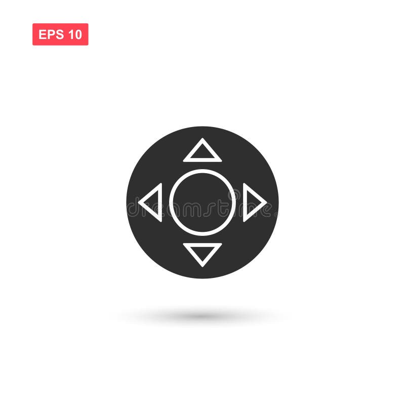 Four Direction Arrows Control Buttons Isolated 2 Stock Vector ...