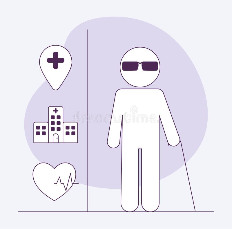 Four Disabled Accessibility Items Stock Vector - Illustration of ...