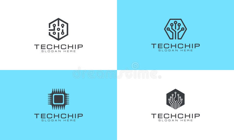 Hexagonal Tech Circuit Logo Stock Illustrations – 115 Hexagonal Tech ...