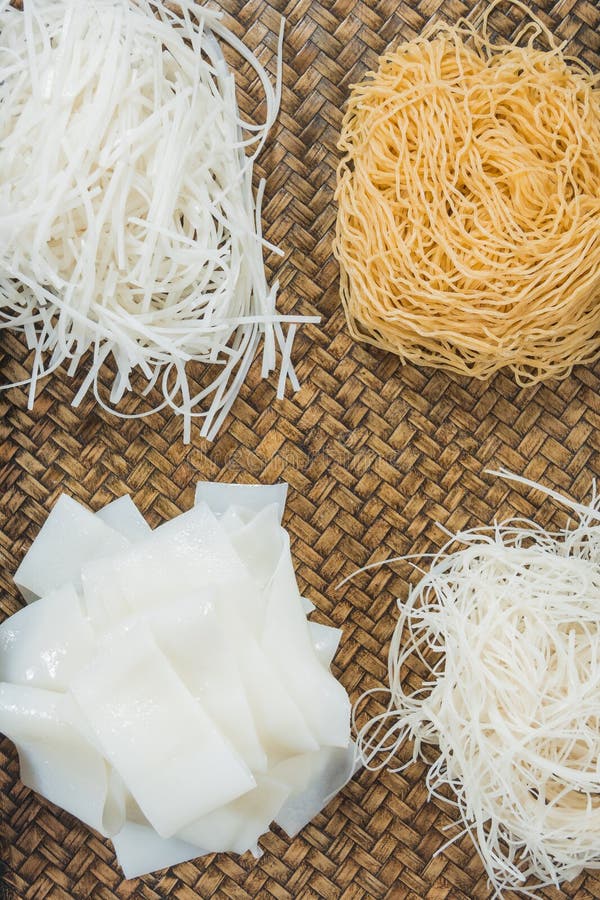Four Distinct Types of Noodles: Rice Noodles, Shrimp Roe Noodles, Flat ...