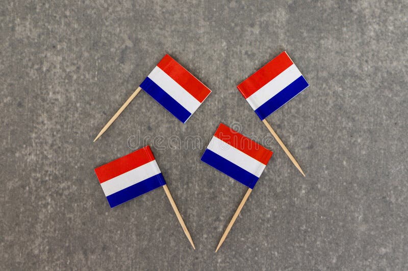 Four Dutch Flags in Rotated Diamond Layout Stock Image - Image of ...