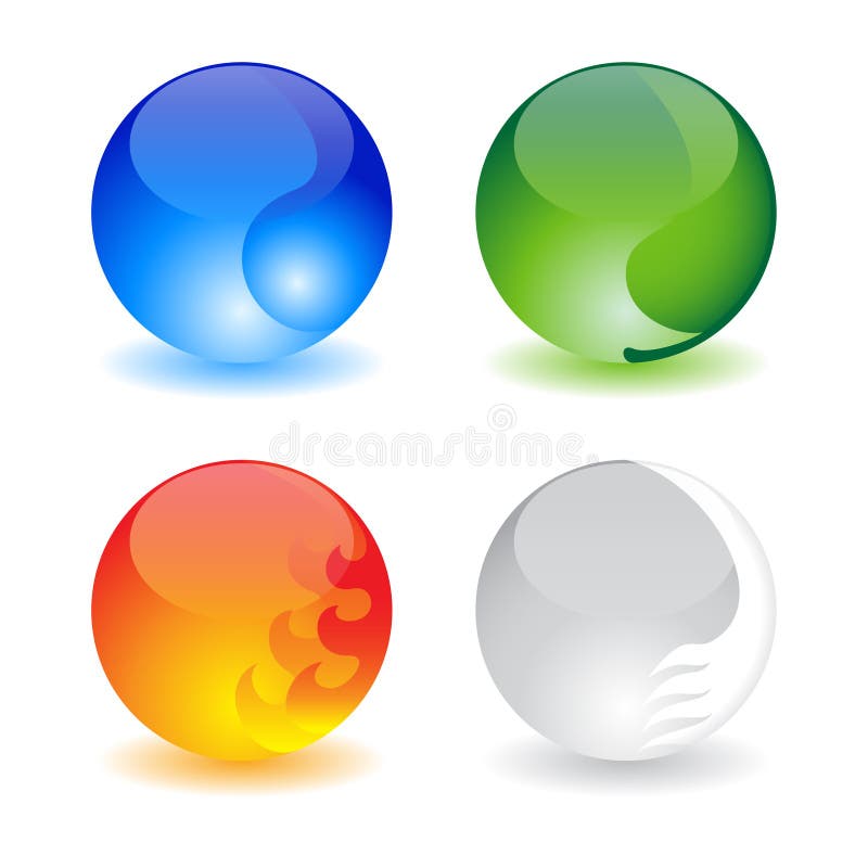 Four elements stock vector. Illustration of seasons, beauty - 3512468