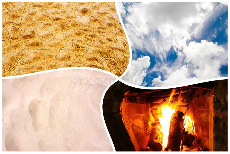 Star of 4 Elements square stock photo. Image of four, wave - 5808324