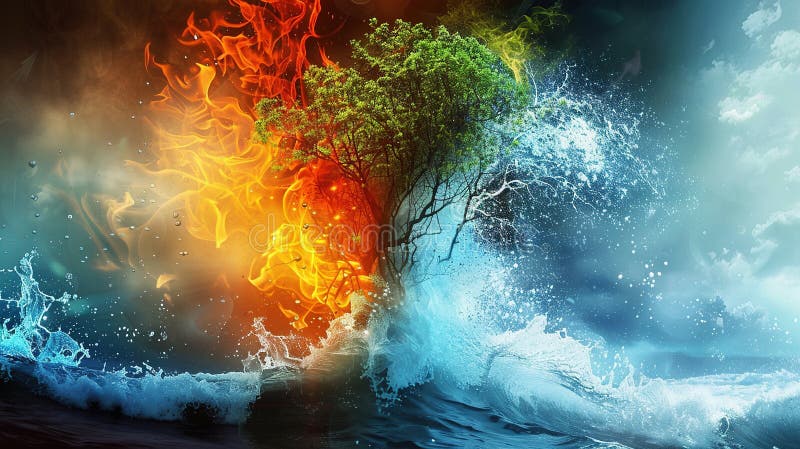 Earth Fire Sky Air Stock Illustrations – 1,528 Earth Fire Sky Air Stock ...