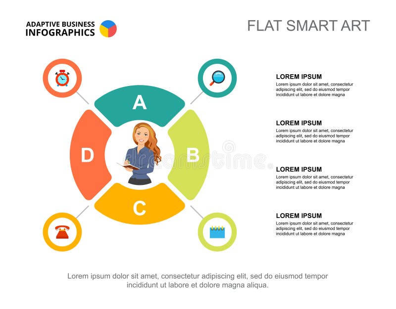 Six Elements Process Chart Template for Presentation Stock Vector - Illustration of infographic ...
