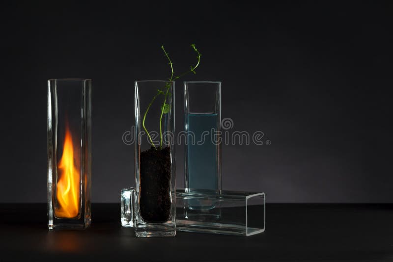 The Four Elements Still-life Stock Photo - Image of still, earth: 17941594