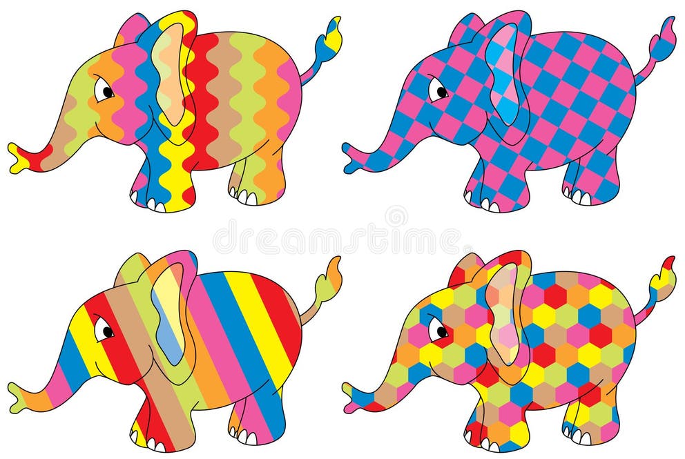 Four Elephants Stock Illustrations – 63 Four Elephants Stock ...