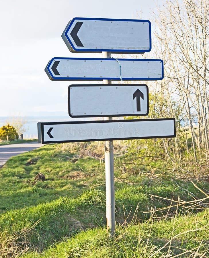 Blank signposts stock photo. Image of help, signposts - 8482590