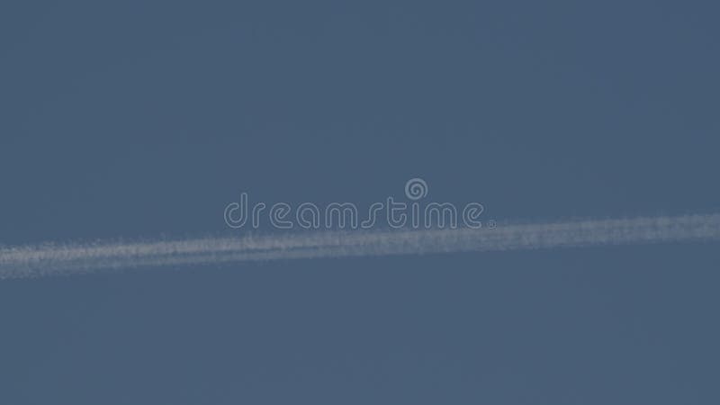 Cargo Aircraft in the Sky with Contrail Stock Footage - Video of flight ...