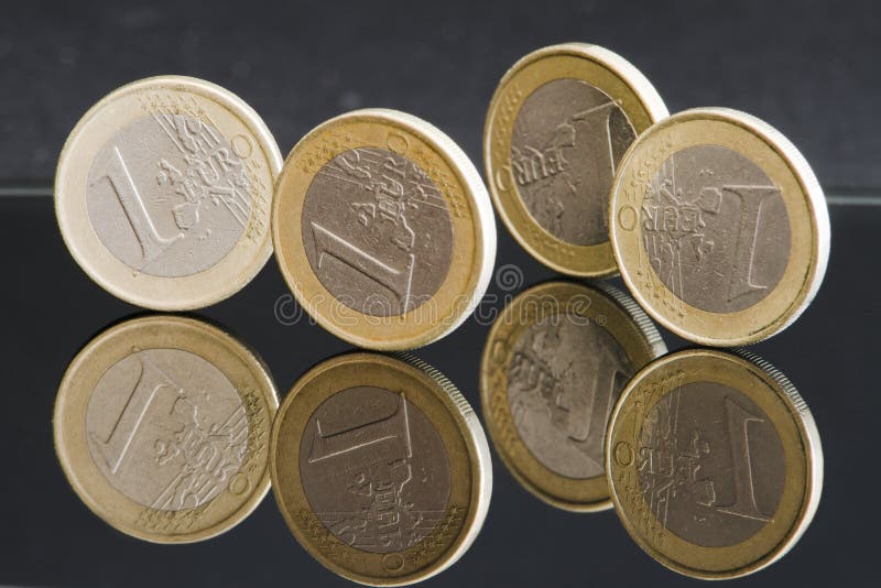 Four euro coins stock photo. Image of home, business - 34150254