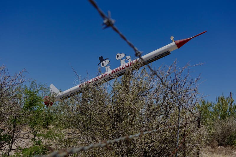 Wikieup Snoopy Rocket stock photo. Image of wind, transport - 219313314