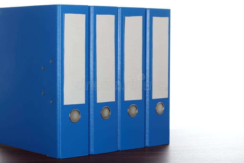 Four file folders stock image. Image of portfolio, data - 71952467