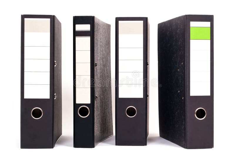 Files on the Side stock photo. Image of isolated, labels - 7343786