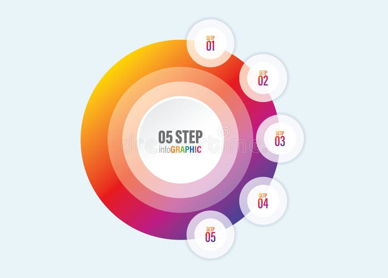 Four, Five, Eight, Ten Step Infographics Design Template. Vector ...