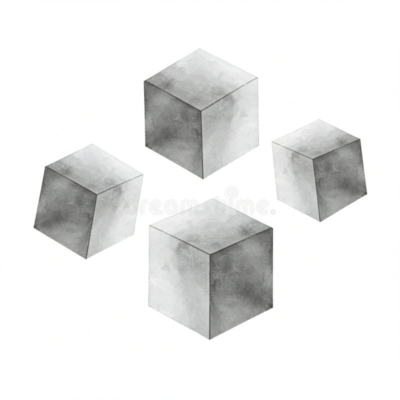 Floating Gray Cubes Stock Illustrations – 503 Floating Gray Cubes Stock ...